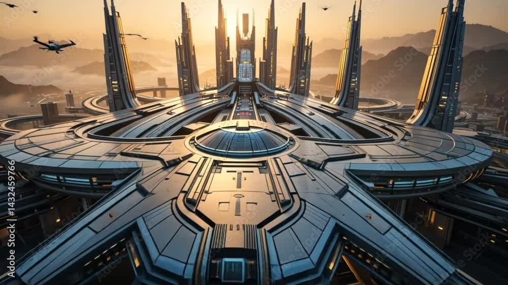 Futuristic city concept art showcase: advanced architecture and urban ...