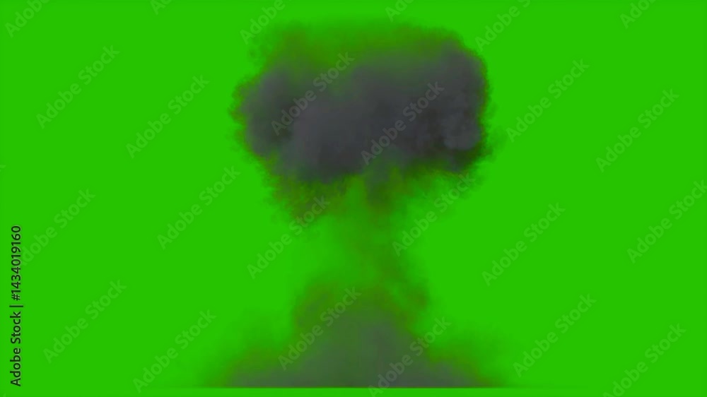 Nuclear atomic bomb explosion VFX with smoke, realistic 3D fire and ...