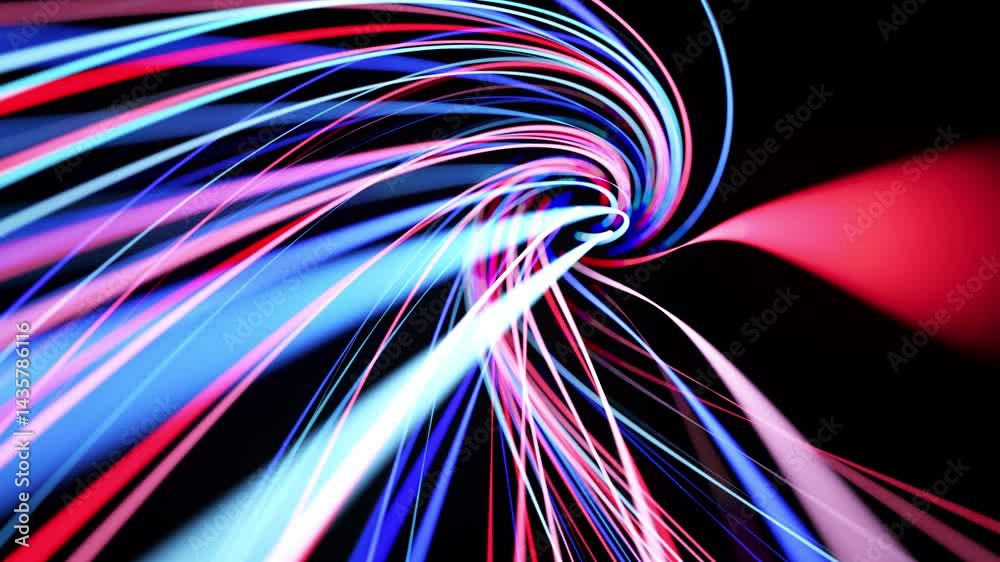 Light flow bg in 4k. Abstract looped background with light trails ...