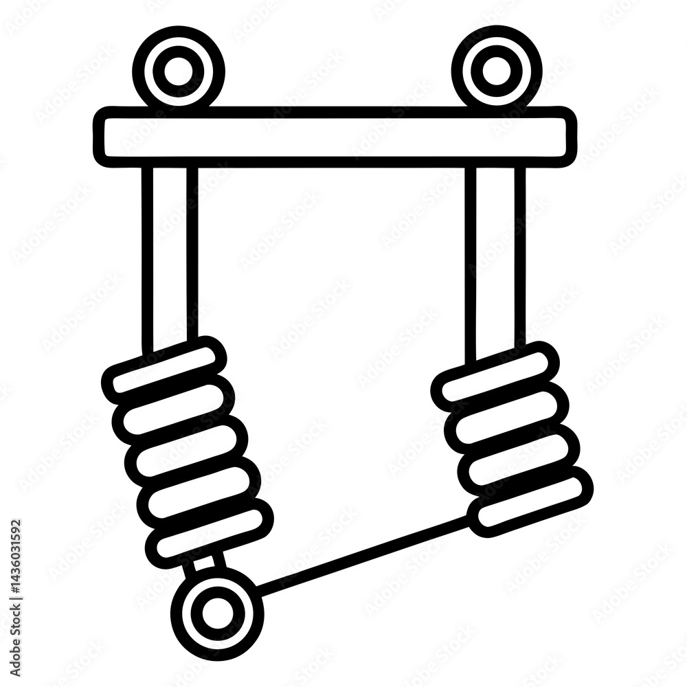 Poster Shock Absorber Suspension Icon - Mechanical Design – Wall Art ...