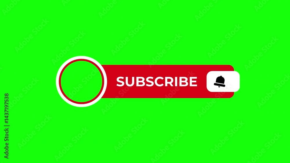 Subscribe Button Animation Green Screen | YouTube Overlay HD || Graphic ...