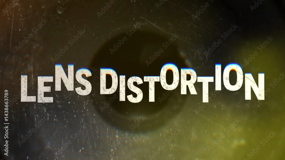 Looping Lens Distortion Title Intro Stock Template | Adobe Stock