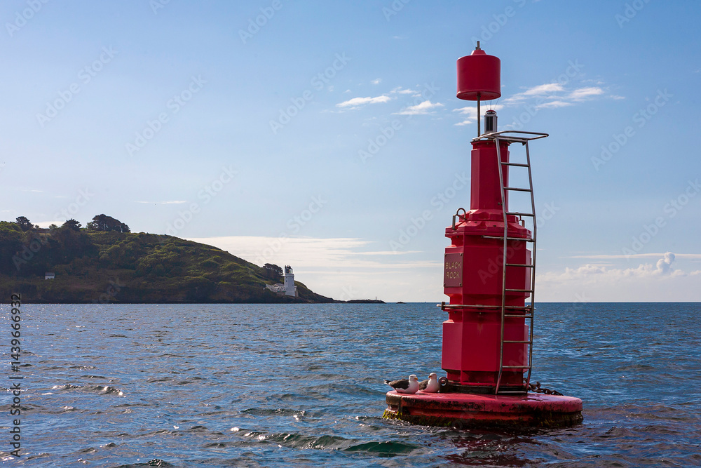 Poster Black Rock, port hand navigation mark at the entrance to the ...