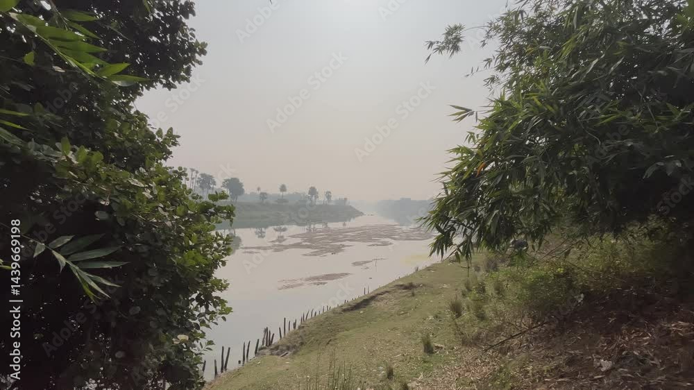 Damodar River, during the rainy season this river takes on a dangerous ...