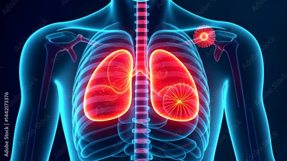 Scanning infections, tissue analysis, immune response. Disease ...