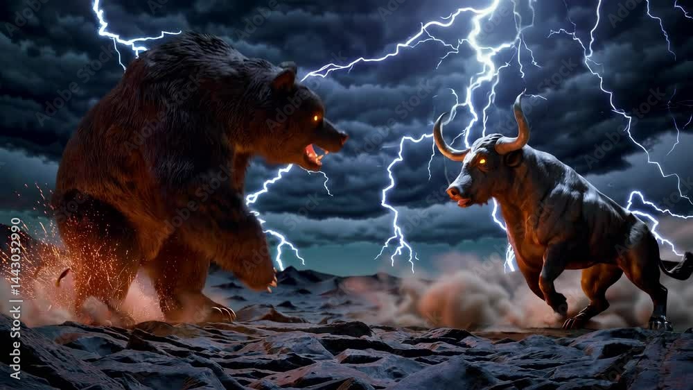 Bear strikes ground in crash as bull resists. Crash forces build around ...