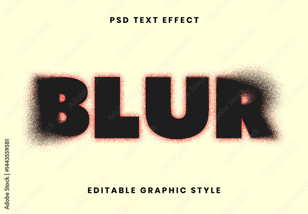 Black And Red Dissolving Powder Spray Font Text Effect Stock Template ...