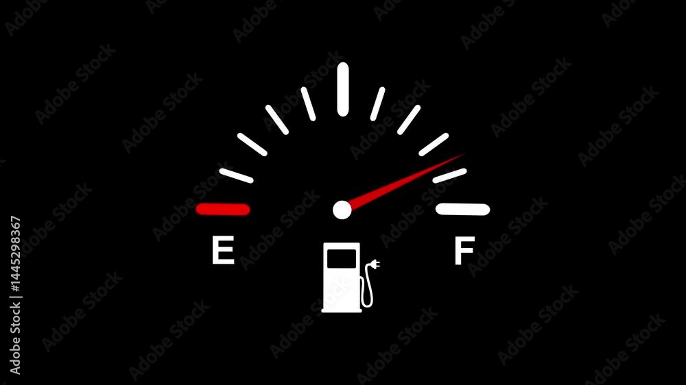 Animation of fuel gauge Fuel Gauge Animation, Fuel Meter Dashboard ...