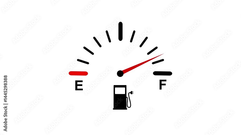 Animation of fuel gauge Fuel Gauge Animation, Fuel Meter Dashboard ...