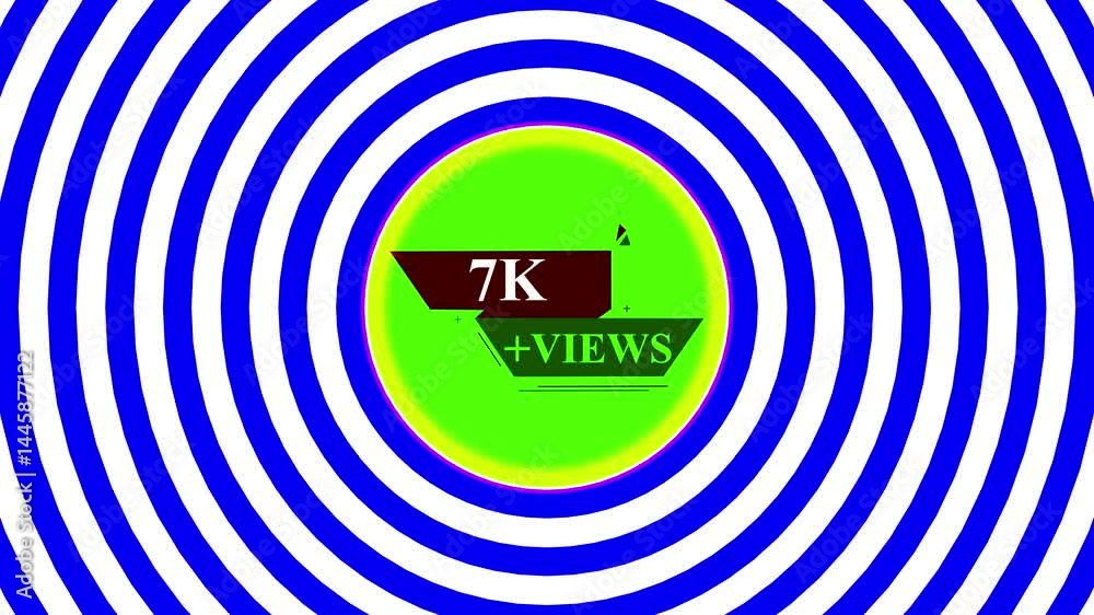 " 7K Viral Video Views Animation | Eye-Catching Spiral Hypnotic Motion ...