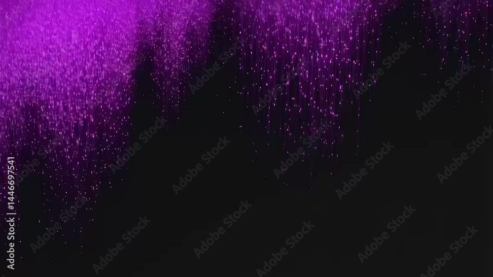 Abstract computer animated background with small flickering particles ...