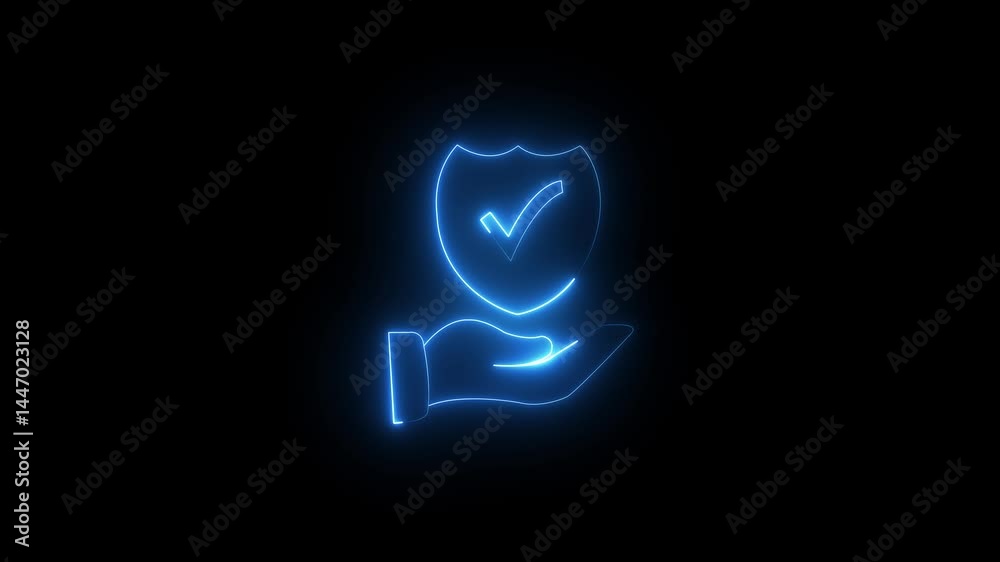 Businessman hand shows identity proofing icon for the security ...