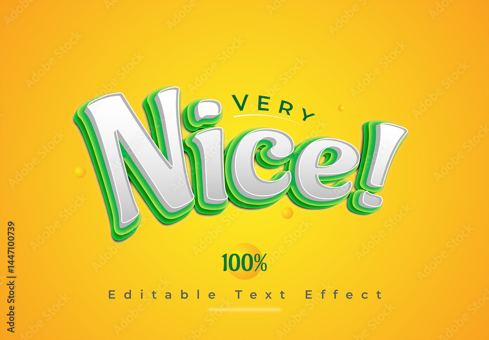Very Nice Text Effects With Simple Edit In 3D Style Stock Template ...