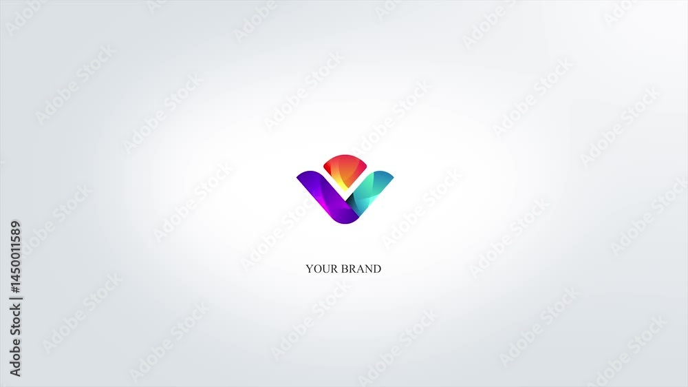 creative 3d elegant logo reveal animation template, water electric splash glowing hyper ...