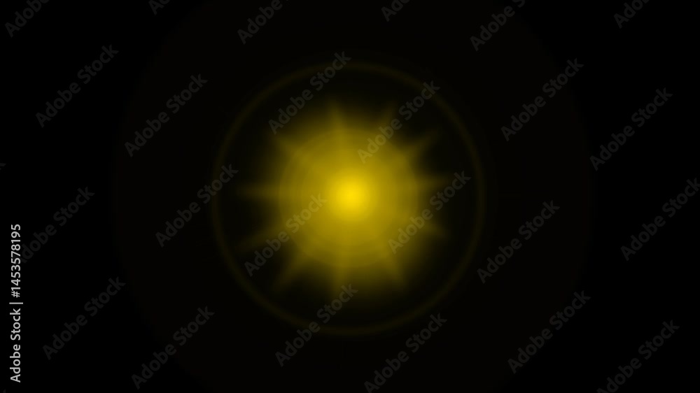 Lens Flare light ray black Screen. Optical Lens flare light dark ...