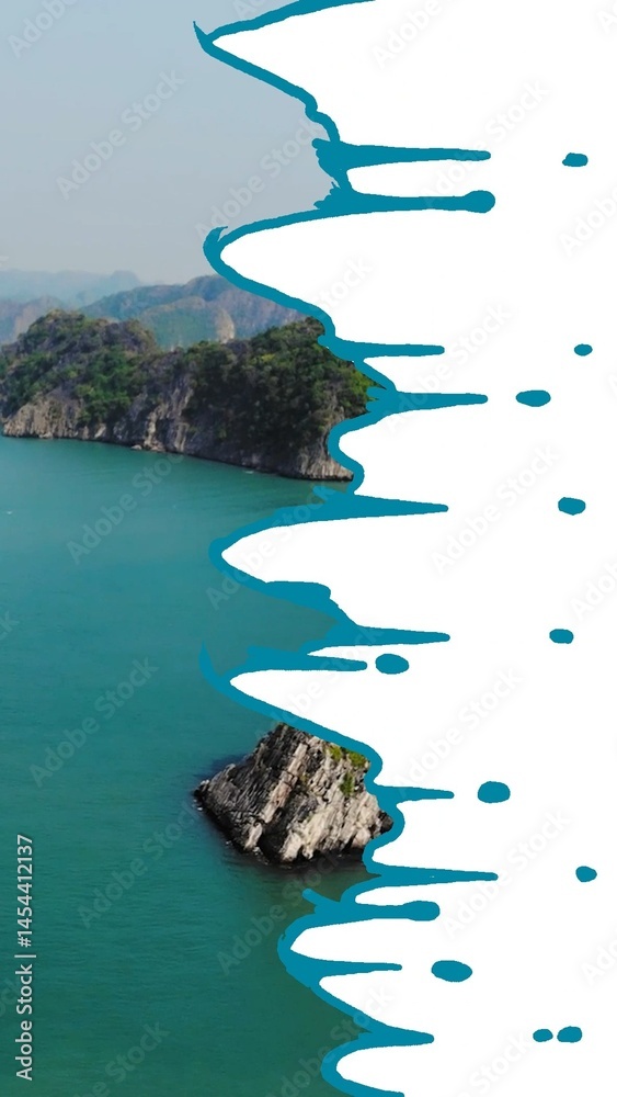 Liquid Flowing Hand Drawn Social Transition Stock Template | Adobe Stock