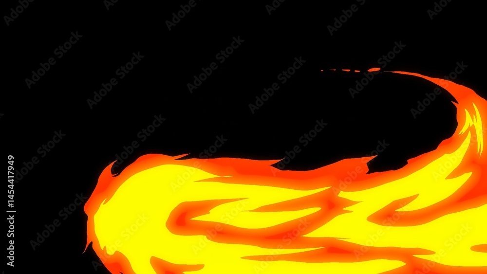 Cartoon Fireball Animated Transition Stock Template | Adobe Stock