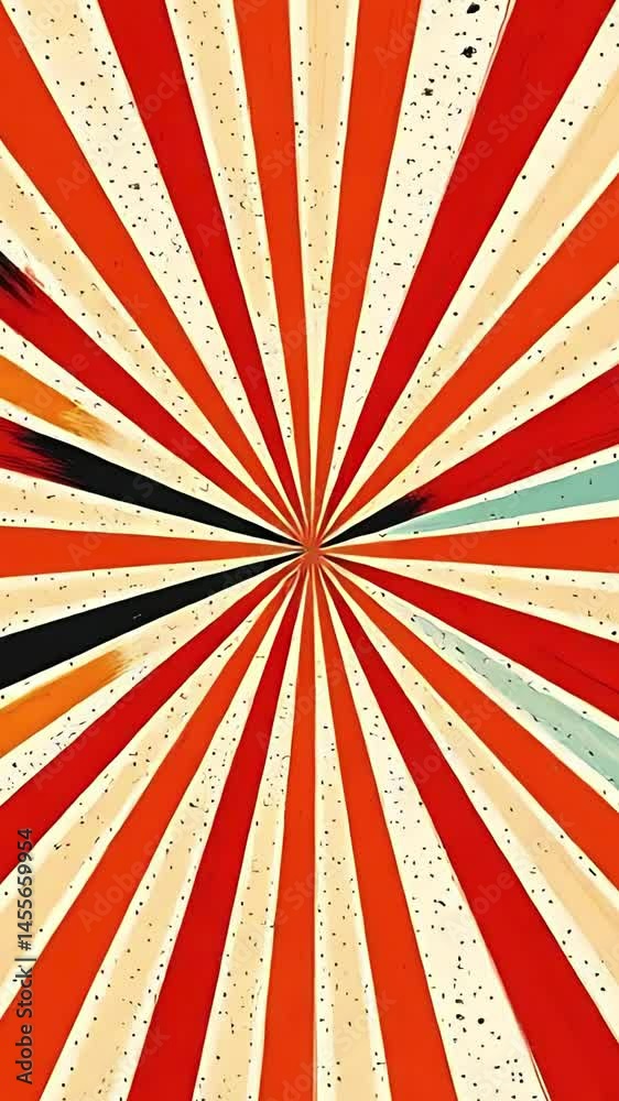 retro burst background video, radial sunburst animation, vintage rays ...
