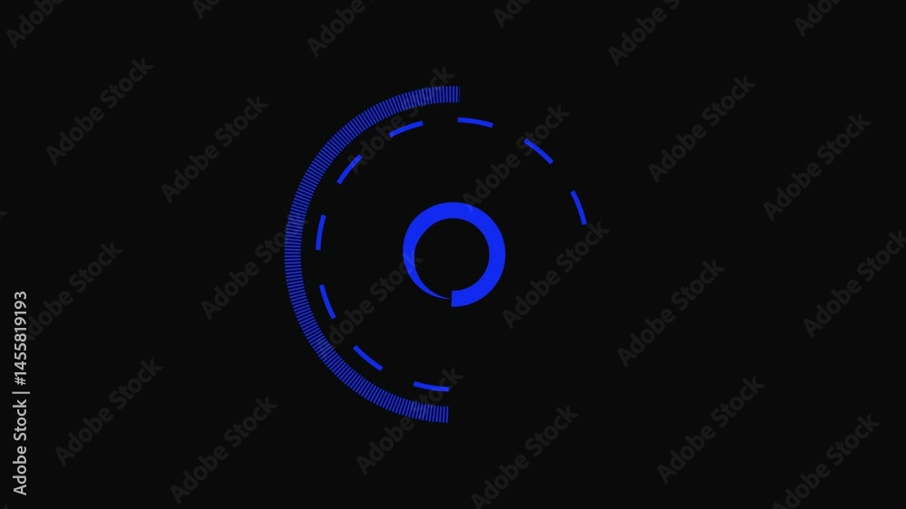 Glitch loading bar. Animation of cyberpunk style loading bar with ...