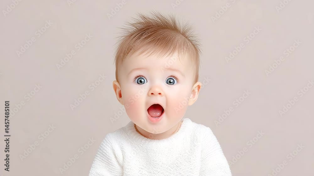 shock baby reaction Surprised baby face expression, baby face surprised ...