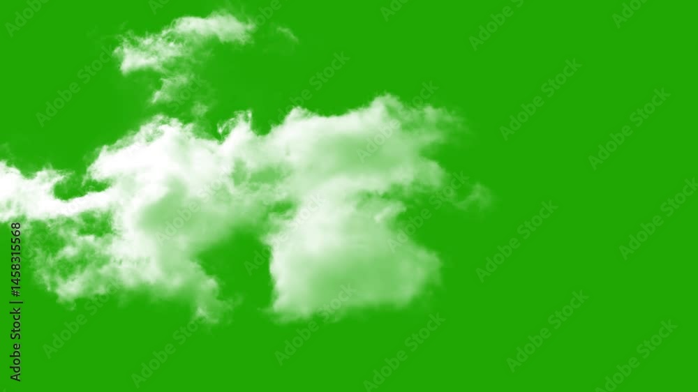 cloud green screen video, cloud moving on green screen animation ...
