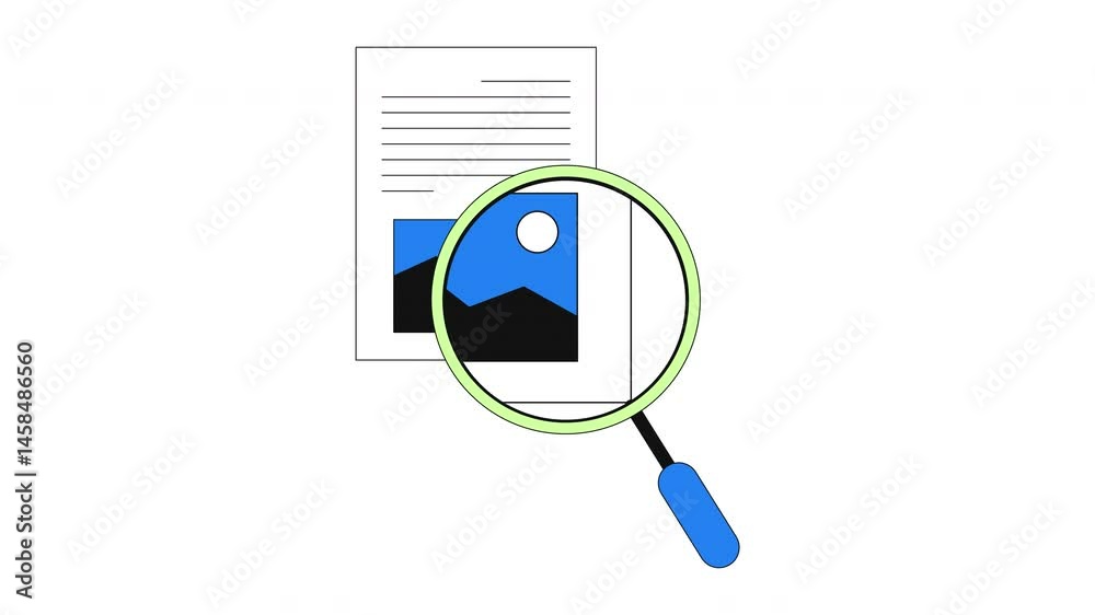 Taking closer look 2D onboarding ui animation. Content verification ...