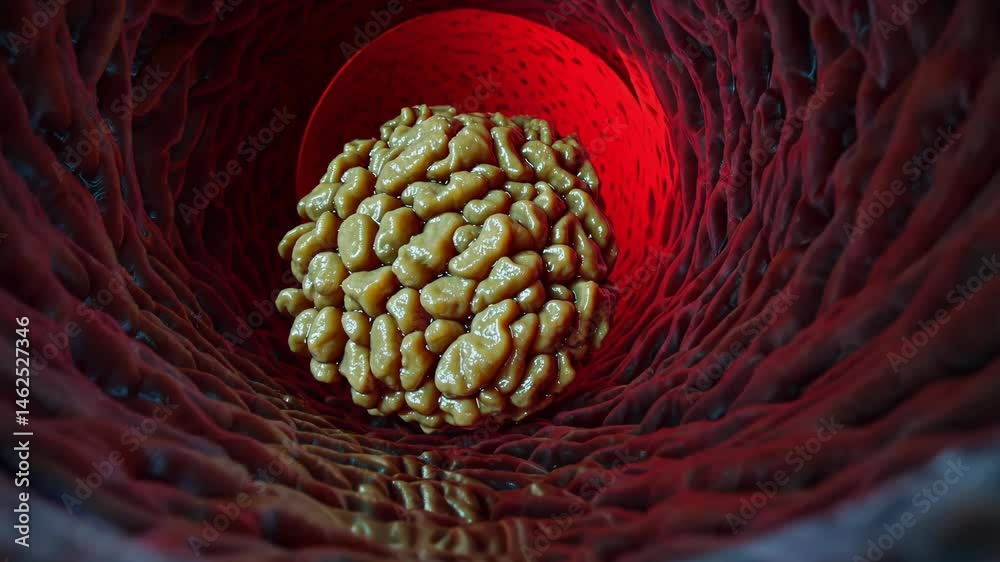 Vidéo Stock Medical animation depicting kidney stone passage through ...