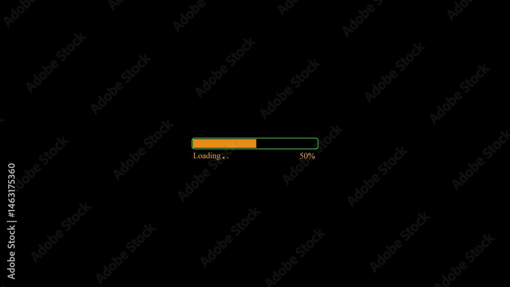 SIM Card Installation Progress Bar Animation – 0 to 100% Loading on ...