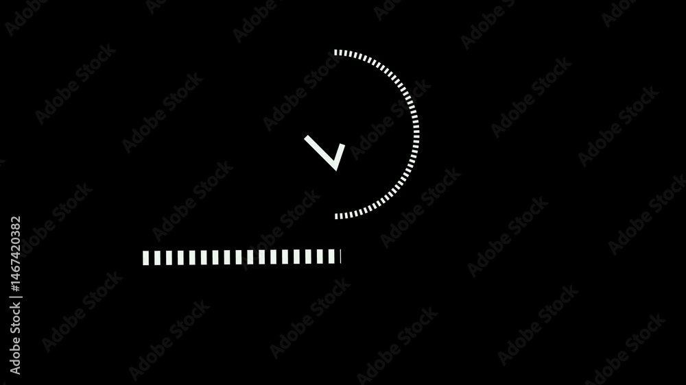 Glitch loading bar. Animation of cyberpunk style loading bar with ...