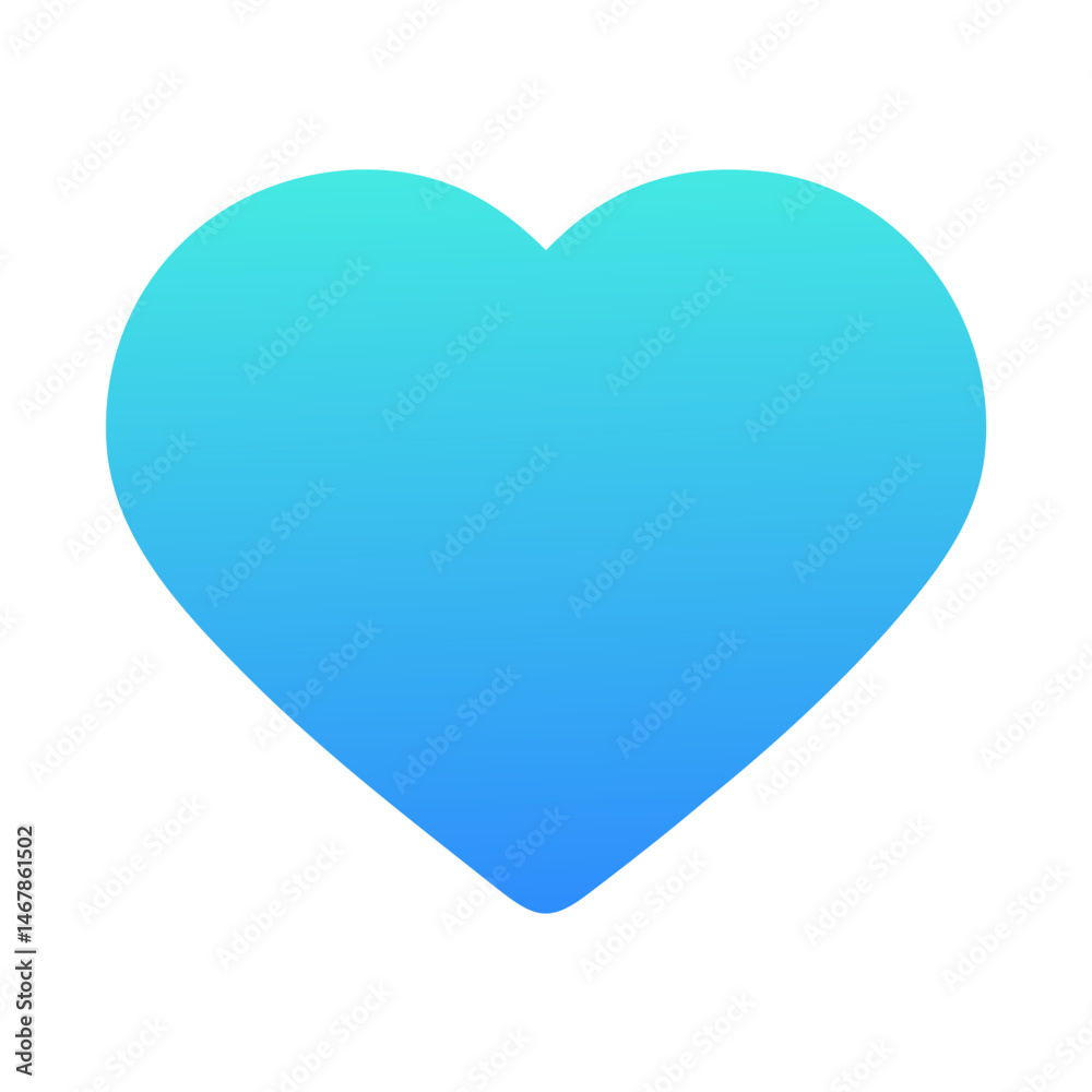 Poster Blue Heart: A Symbol of Trust and Loyalty – Wall Art | UkPosters
