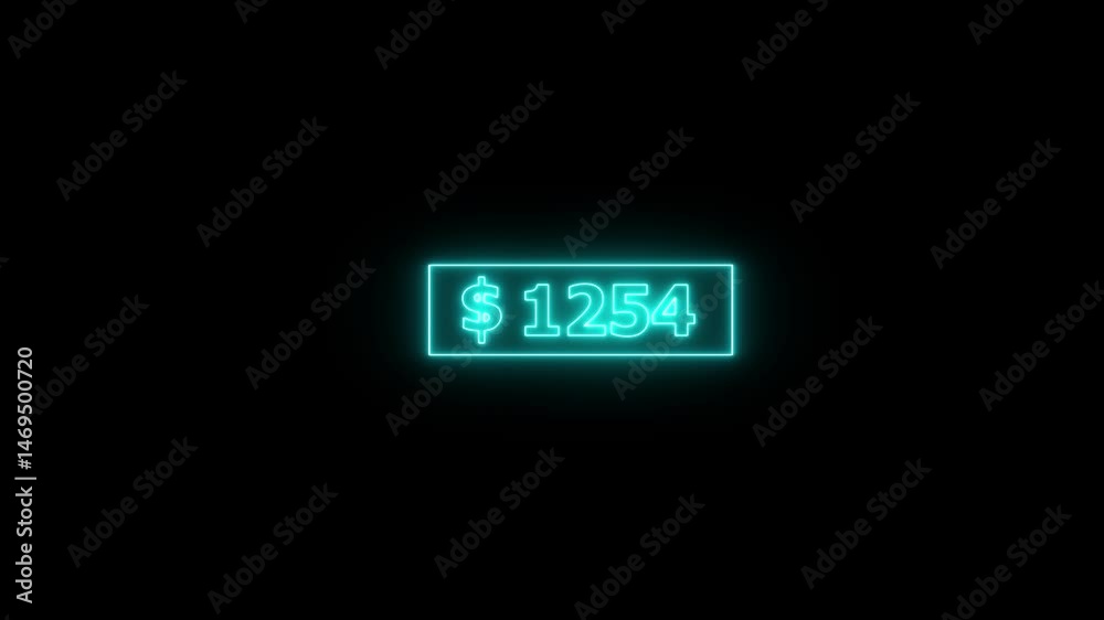 2500 dollar counter animation. 2500 counting animation. Counting money ...