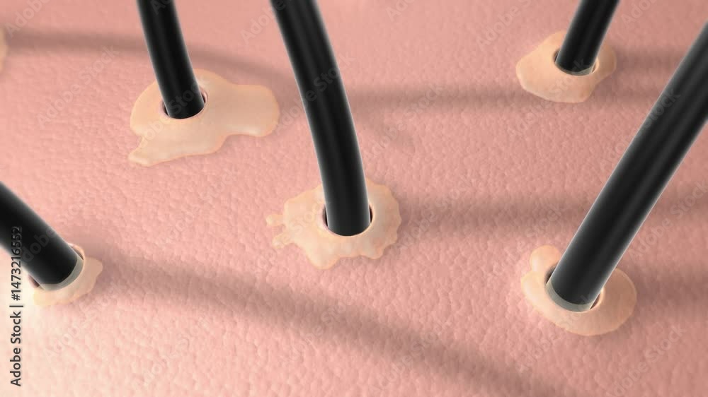 Oily hair, increased dandruff, damaged hair, excessive secretion of ...