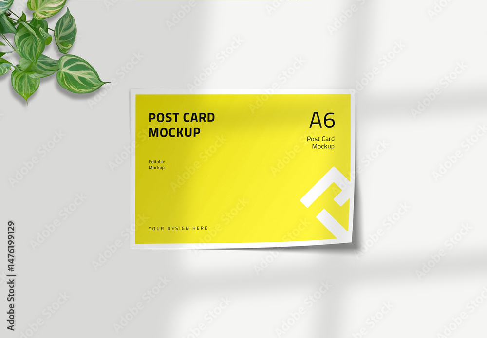 Modern Clean Postcard Mockup Layout Stock Template | Adobe Stock