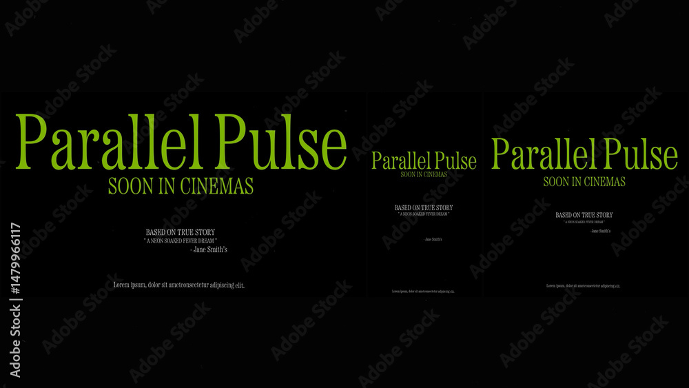 Cinematic Film Title Card, Movie Poster Typography Overlay 274 | Fully ...