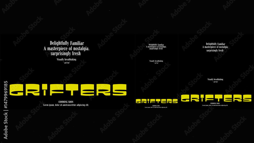 Cinematic Film Title Card, Movie Poster Typography Overlay 278 | Fully ...