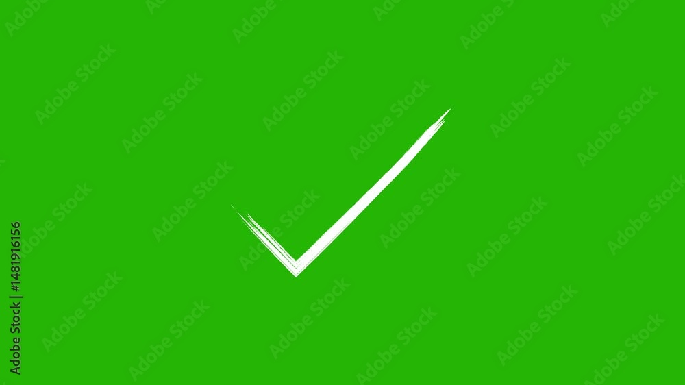 white color approved icon transparent background, right check mark ...