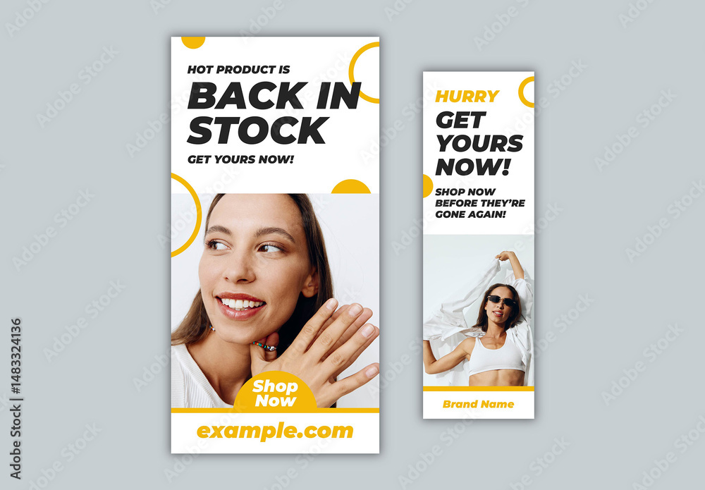 Minimal Web Banner Set Stock-Vorlage | Adobe Stock