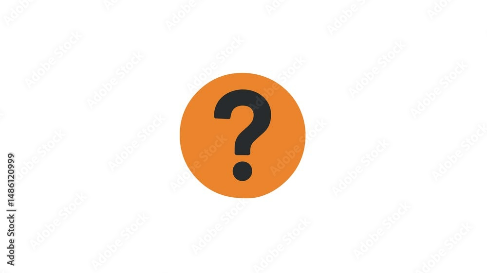 Question Mark Animated Icon, Animated Question Mark Icon, Question Mark ...