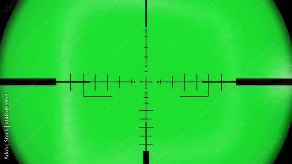 Laser Scan or Gun Zoom Effect with Blinking Target Reticle – Green ...