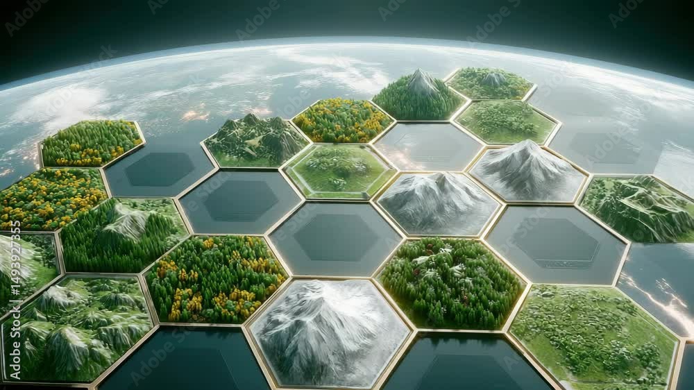 Stockvideon Climate Simulation Earth Grid eco grid earth eco grid earth ...