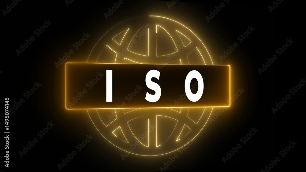 ISO 9001 Quality Management System Concept on the transparent ...