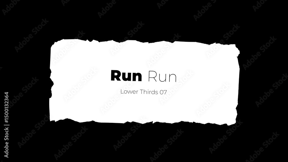 Ripped Paper Lower Third 07 Stock Template | Adobe Stock