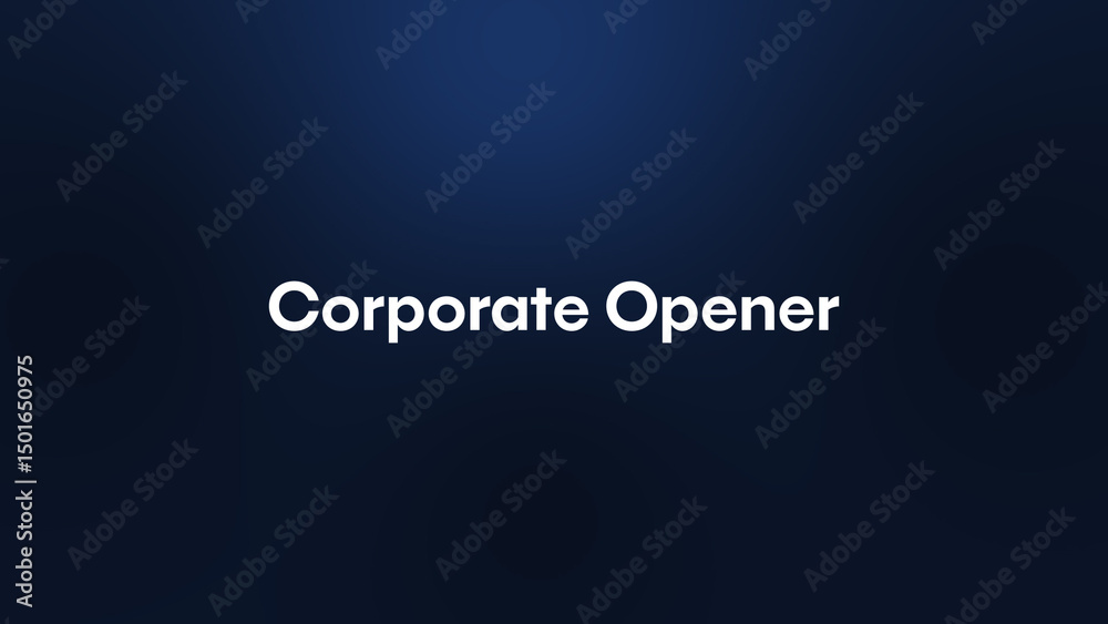 Corporate Text Opener Stock Template | Adobe Stock
