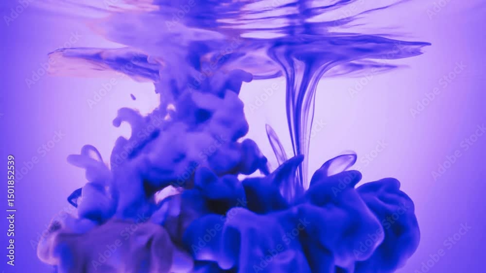 Realistic Ink Blurring in Water – Mesmerizing Fluid Dynamics & Color ...