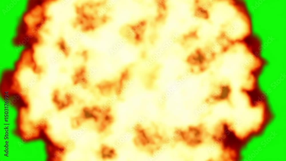 Explosion on green screen background. Smoke, Smoke Elements motion ...