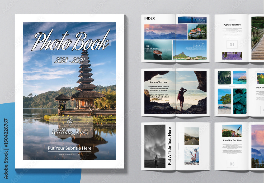 Modern Photo Book Template Layout Stock Template | Adobe Stock