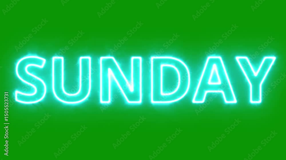 7 Days of the Week Animation – Green Screen Motion Graphics Pack Stock ...