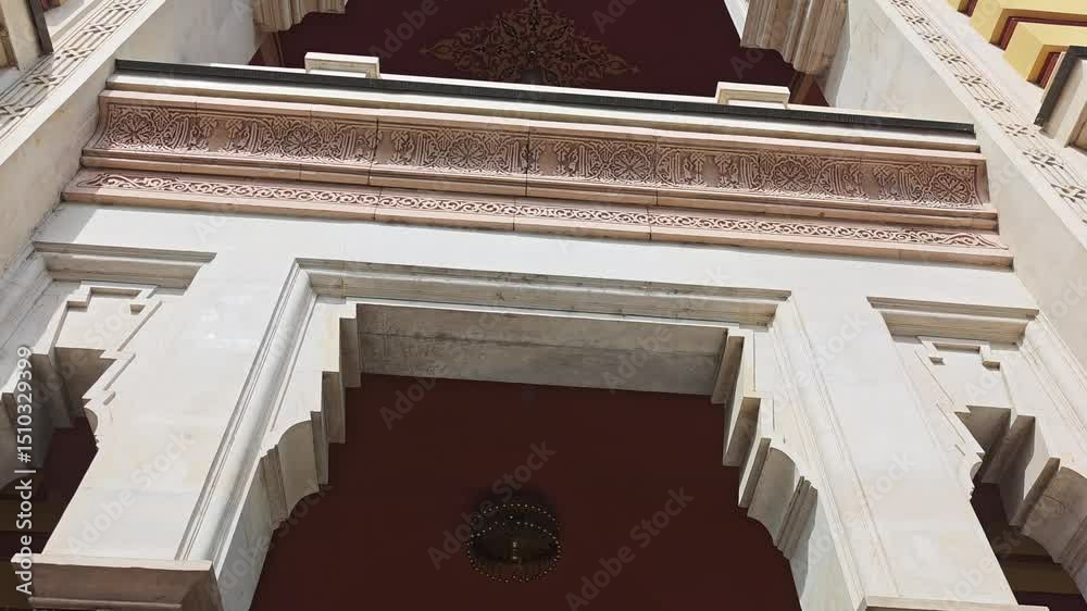 Architectural details of Tbilisi Opera house in Georgia, showcasing its ...