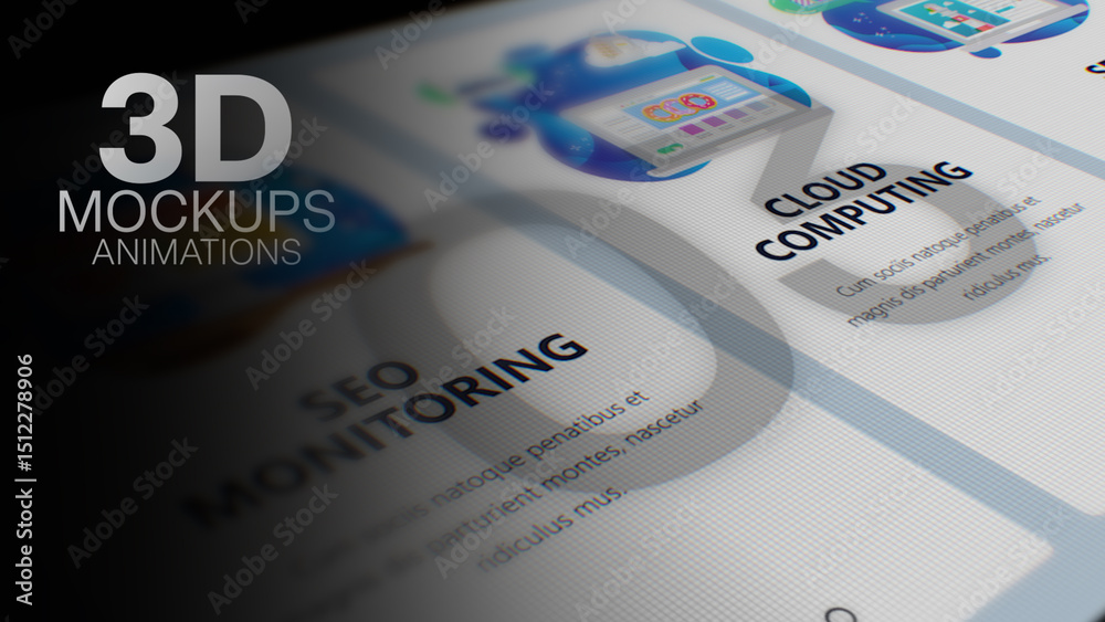 3D Mockup Camera Angle Animations (03) | Animated Screen Camera Close ...
