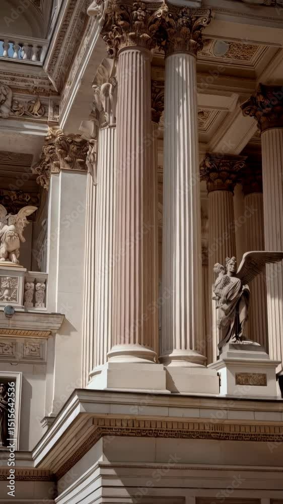 Ornate building exterior featuring classical architectural details ...